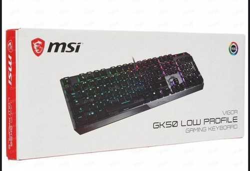 Клавиатура проводная MSI Vigor GK50 Low Profile