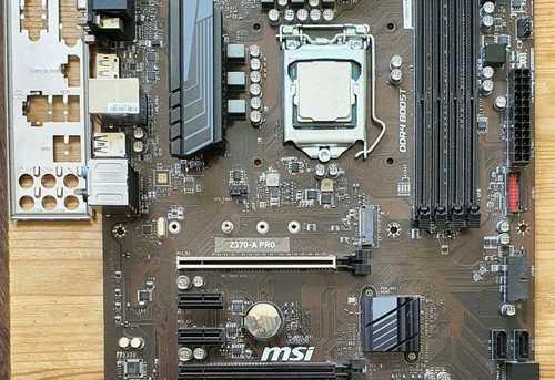 Материнская плата z370 с процессором i3 9300