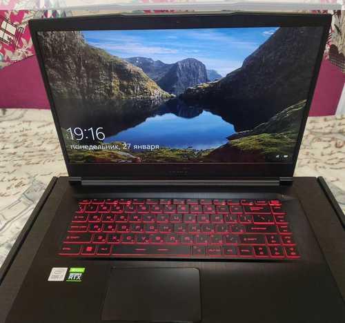 Ноутбук MSI GF65 Thin i7 rtx 3060