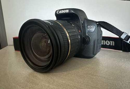 Canon eos 650d с тремя объективами