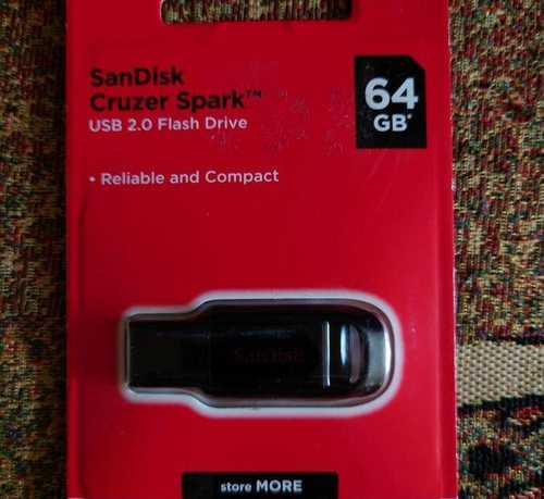 Флешка SanDisk Cruzer Spark 64гб (sdcz61-064G-G35)