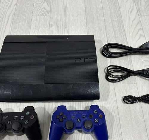 Sony PlayStation 3 super slim прошитая + игры