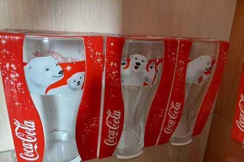 Бокалы Кока-кола, новые, оригинальные, в упаковке