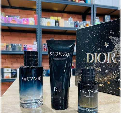 Парфюмерный набор Christian Dior Sauvage новый