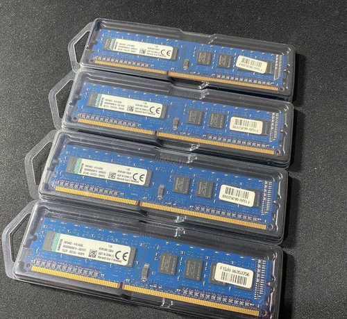 Kingston 16Gb (4x4Gb) DDR3 / KVR16N11S8/4 x2 / озу