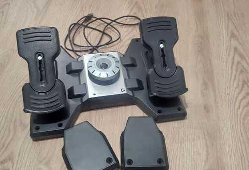 Авиа-педали Logitech Flight Rudder Pedals