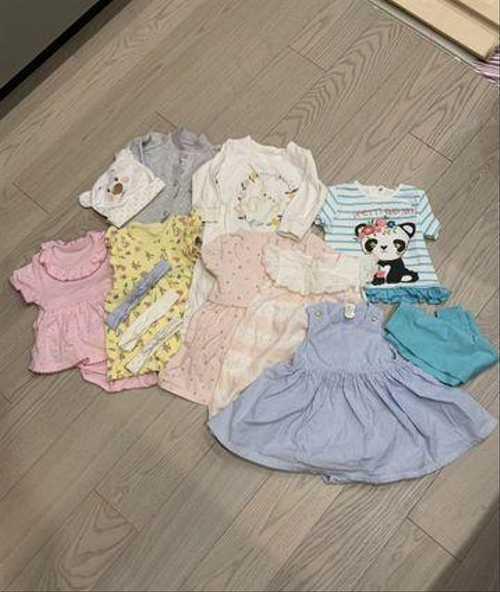 Вещи для девочки 68-74 hm mothercare