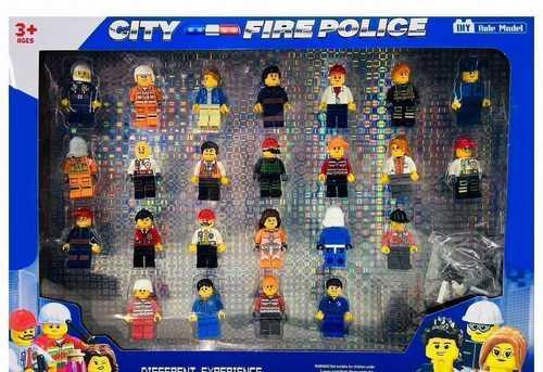 Лего Фигурки "Службы Полиция, Пожарные, Спасатели"