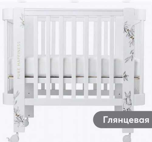 Детская кроватка с продольным маятником