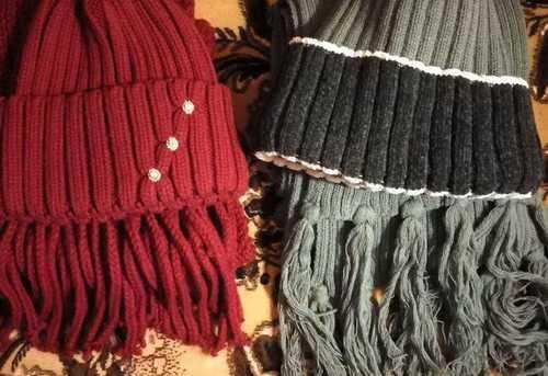 Отдам два комплекта шарф и шапка на зиму