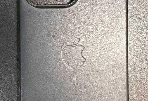 Кожаный чехол на iPhone 14 Pro Max (оригинал)