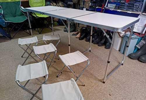 Стол складной 6 стульев