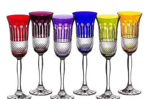 Хрустальные бокалы для шампанского kolglass