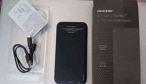 Повербанк 10000 mah Uniscend Half Day Compact