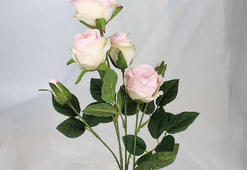 Розы искусственные кустовые евро, ветка 2 головы и