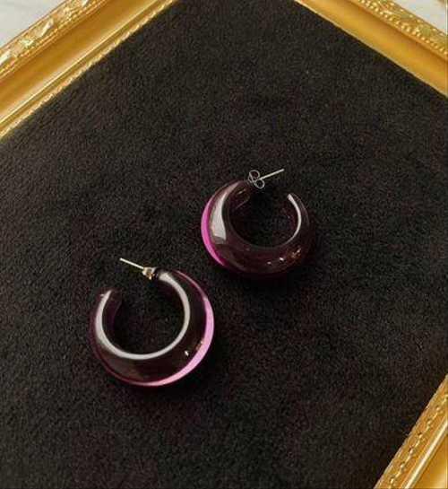 Винтажные серьги из люцита