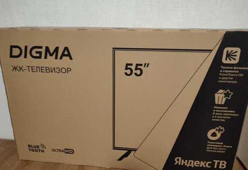 Новый телевизор digma 55" 4К гарантия+доставка