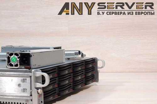 Сервер Supermicro 6028U 2x E5-2670v3 64Gb 12LFF