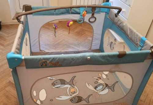 Детский манеж-кровать Jetem Quadro Crub House