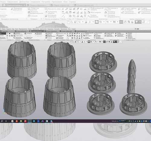 3D модель сопла самолета