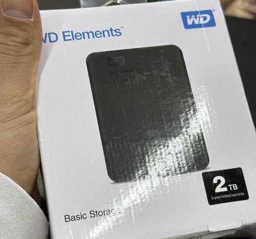 Внешний жесткий диск WD elements 2tb ростест