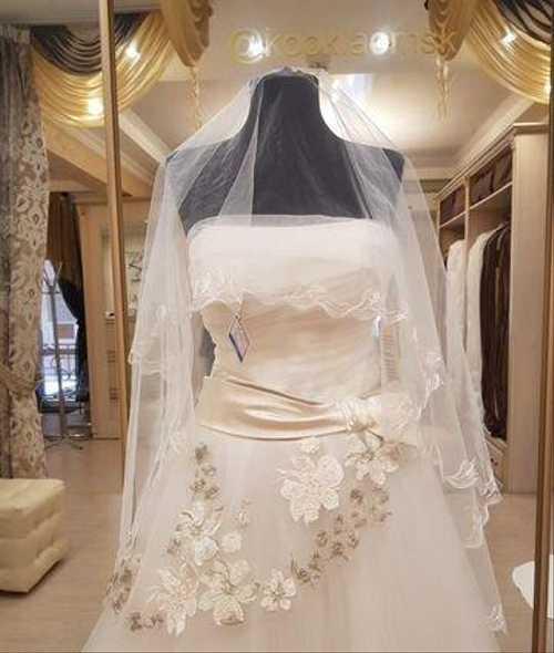 Свадебное платье р. 46 (новое)