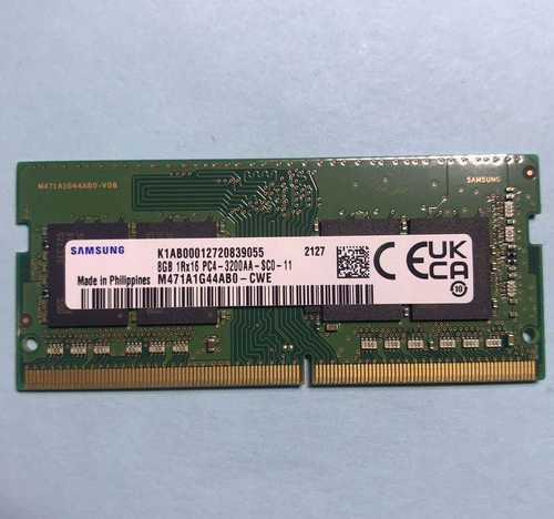 Оперативная память для ноутбука ddr4 8gb 3200