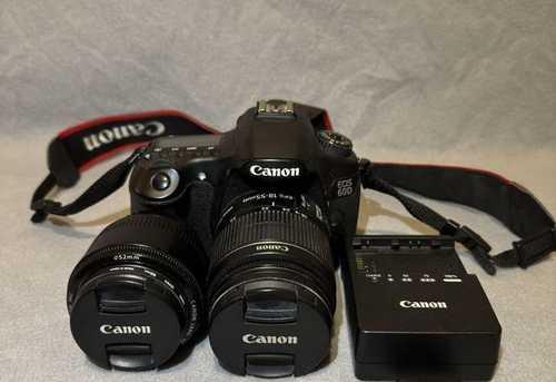 Фотоаппарат Canon EOS 60d + EFS 18-55 + EF 50
