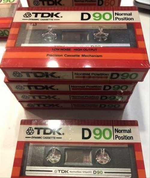 Аудиокассеты TDK D60 и D90 ‘82, ‘85