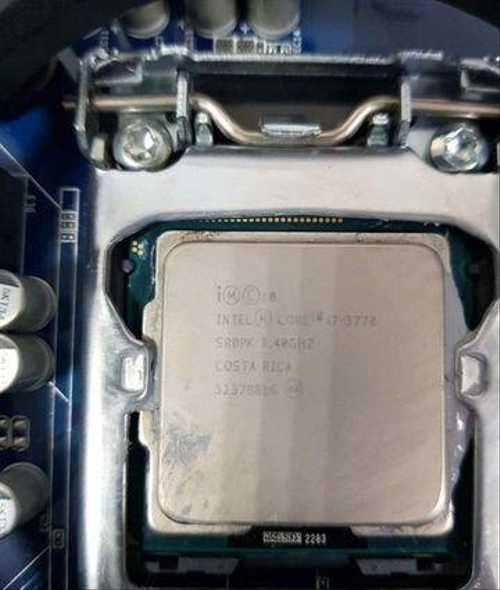Процессор intel core i7 3770, с маринкой и памятью