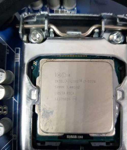 Процессор intel core i7 3770, с маринкой и памятью