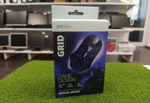 Новая Мышь USB Perfeo Grid