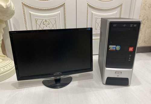 Компьютер i5 3450, 8Gb, RX550, HDD 500, моник 22