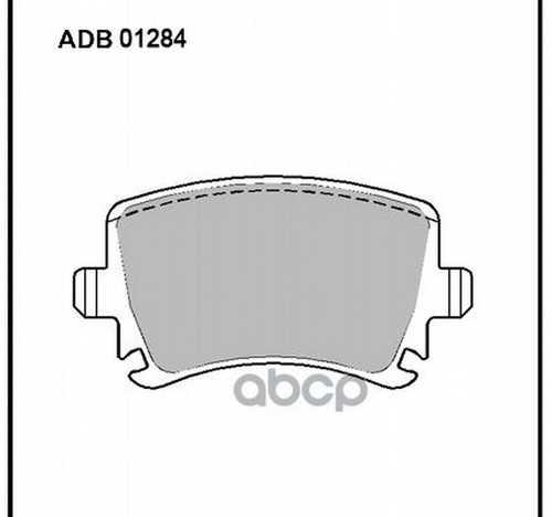 Колодки тормозные дисковые зад ADB01284 allied