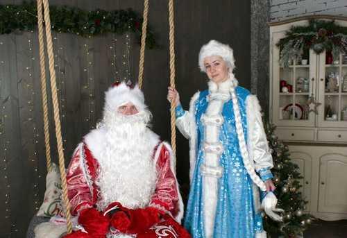 Карнавальный костюм деда мороза и снегурочки