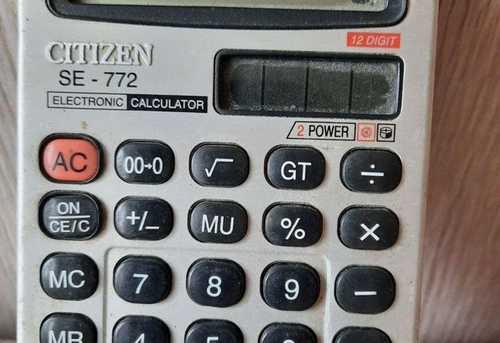 Калькулятор Citizen SE-772
