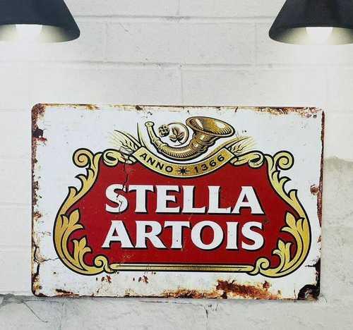 Декор на стену табличка Stella Artois