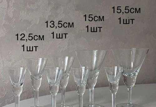 Разные бокалы СССР для вина/шампанского