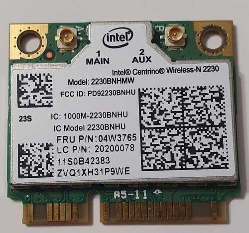 WiFi адаптер для ноутбука Intel Wireless-N 2230