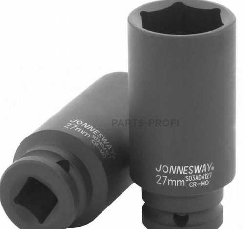 Jonnesway S03AD4127 головка торцевая ударная глубокая 1/2''DR, 27мм\