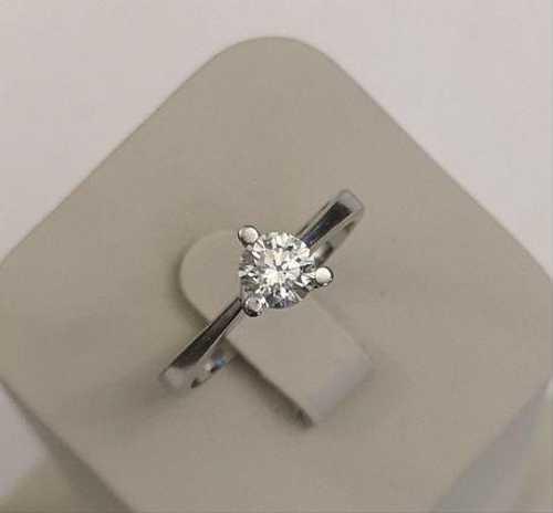 Золотое кольцо с бриллиантом 0,6 ct