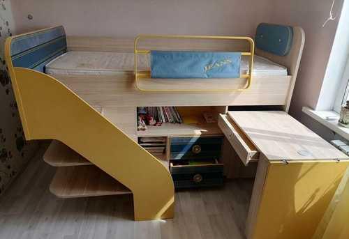Подростковая кровать с письменным столом Lubidom