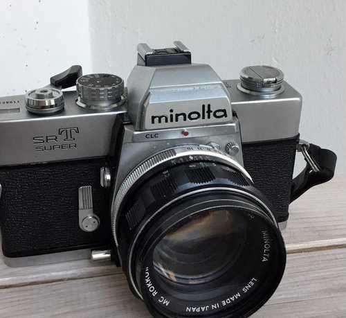 Minolta srT super + mc rokkor-PF 1,4 f58mm