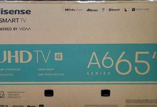 Новый телевизор 65" 4K SMART Hisense 65a6bg