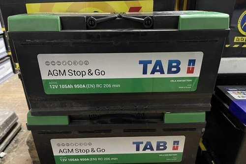 105Ah Аккумулятор 12V 6ст-105.0 TAB AGM Stop&Go