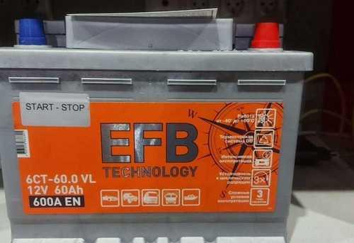 Аккумулятор 60 ач EFB Titan