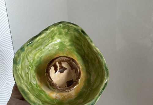 Тарелка авокадо из керамики