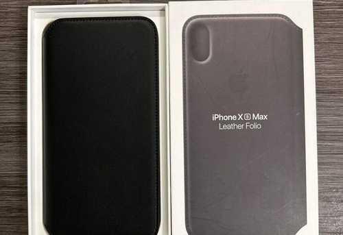 Чехол на iPhone xs max кожаный
