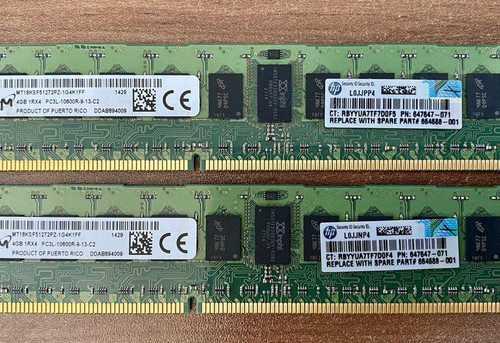 Оперативная память HP 647647-071 4GB PC3L-10600R