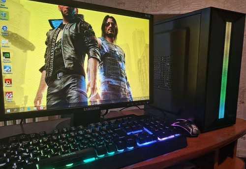 Мощный 4 ядра,8 гигов DDR3,GTX550Ti DDR5,SSD+20"